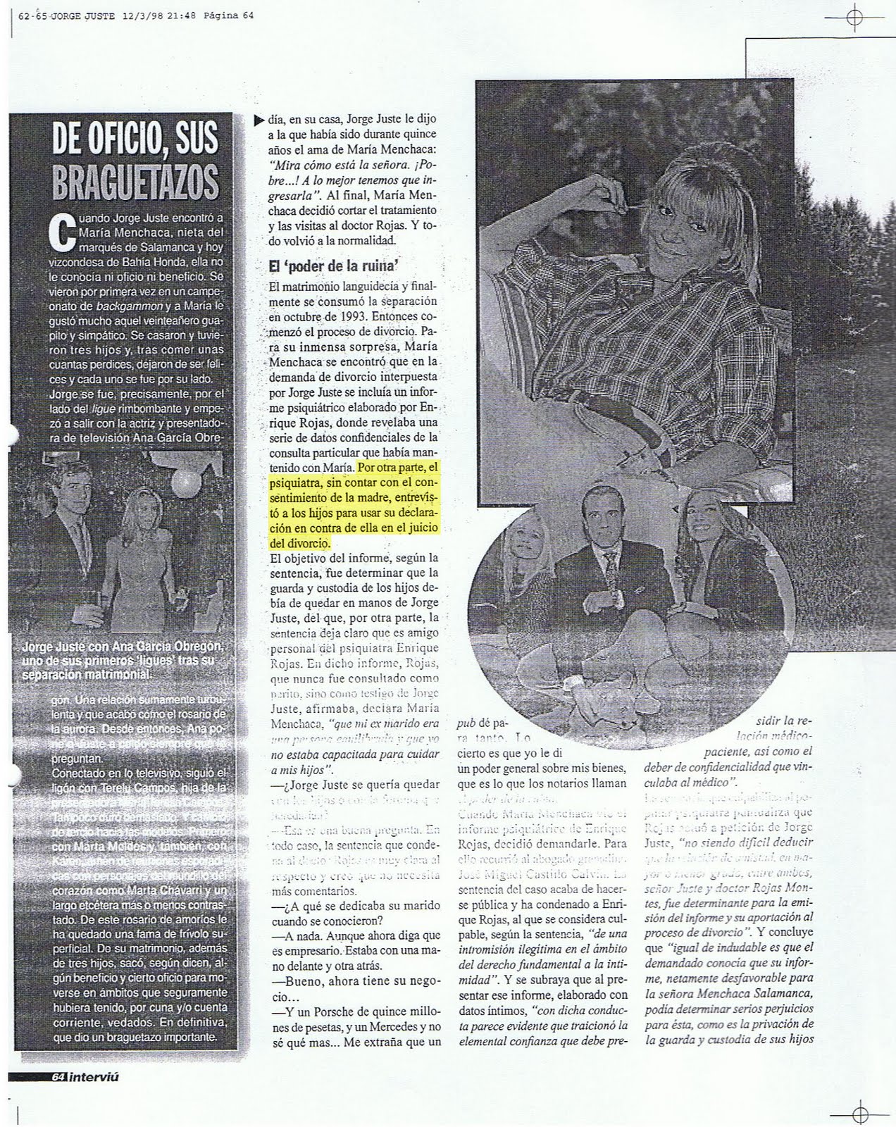 Enrique Rojas. Psiquiatra ¿?. Mentiras, Chanchullos y Pruebas: Enrique ...