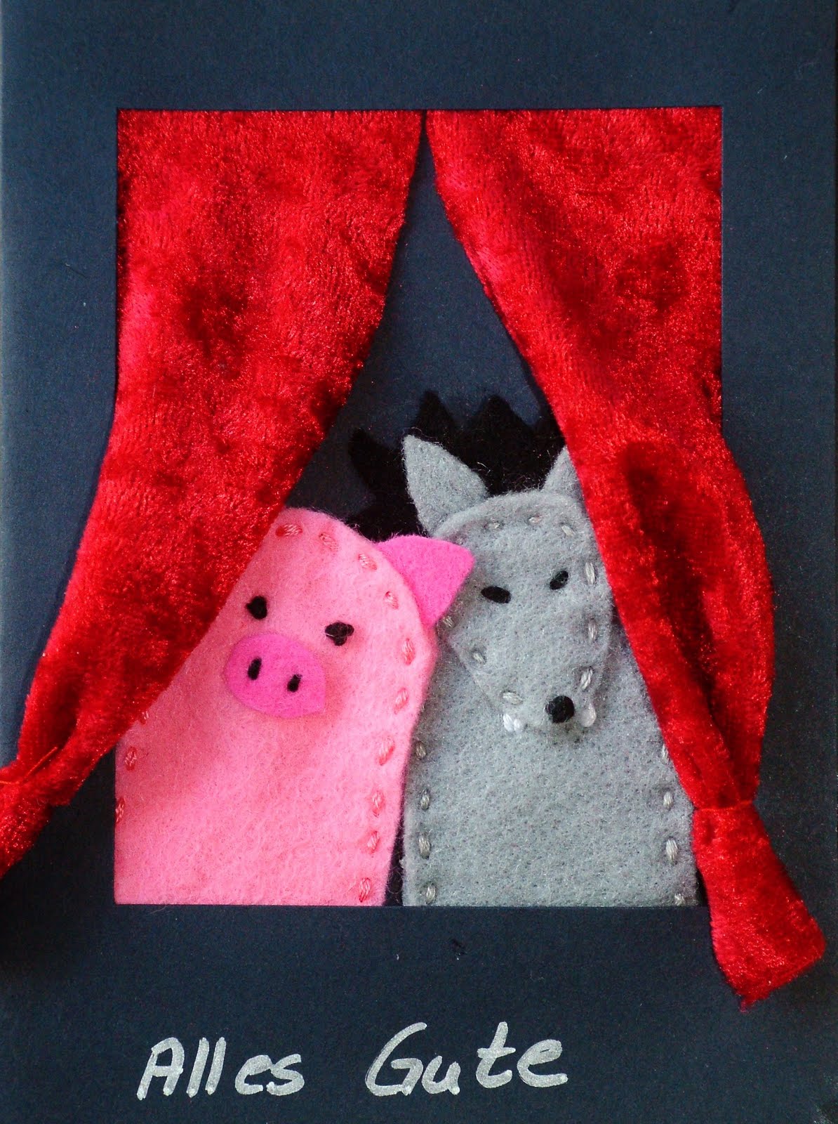 Muffins and More: Finger puppet birthday card