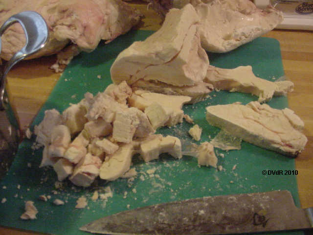 Gardening along the creek...: Rendering Beef Suet (Leaf Fat) for Tallow ...