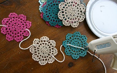 Smile and Wave: Home For The Holidays: Candace's Doily DIY