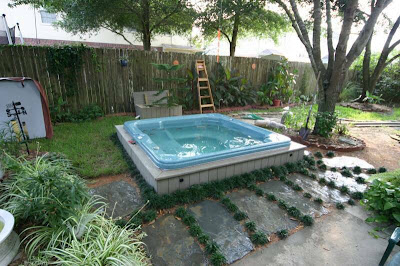 The Backyard Toystore's Custom Hot Tub Installations: Backyard In ...
