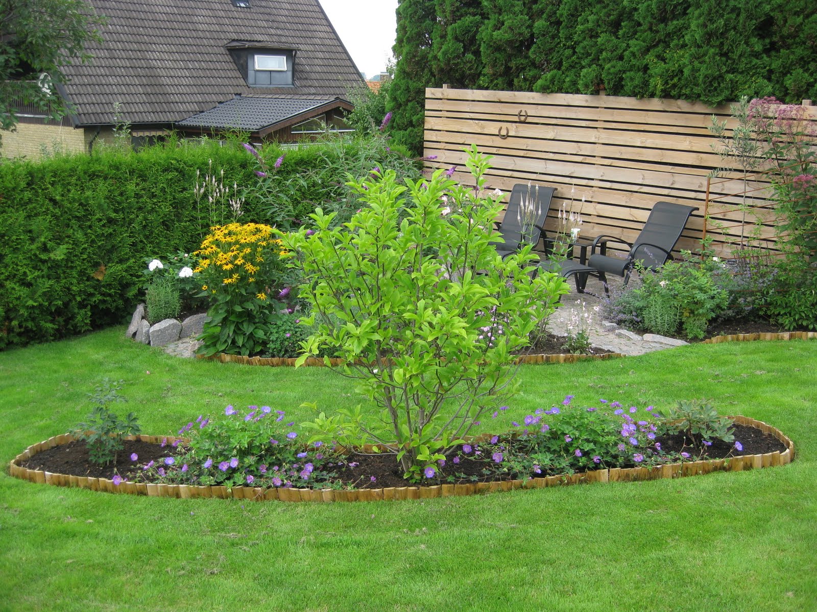 Hallontrollets trädgård: Nygammal rabatt...