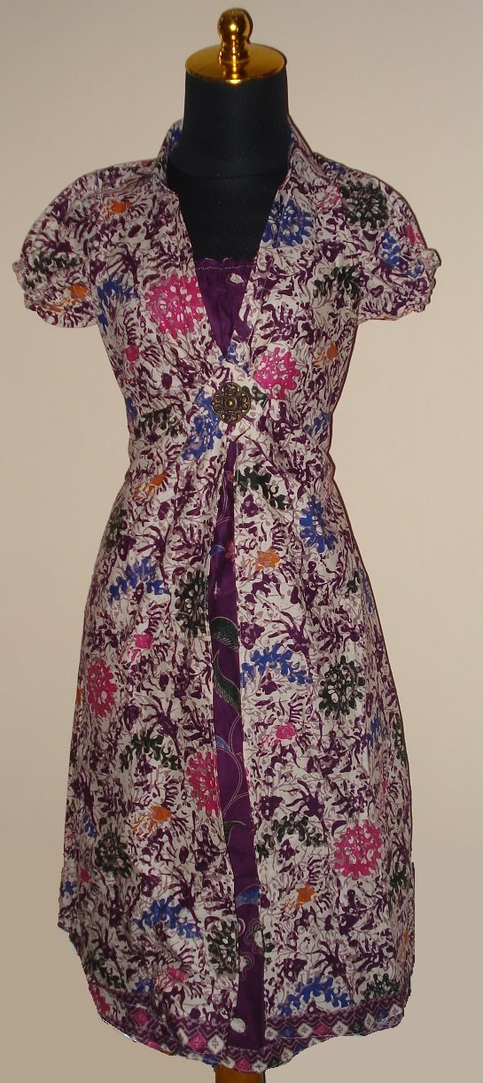 Salwah Collection: Sackdress Batik Ungu