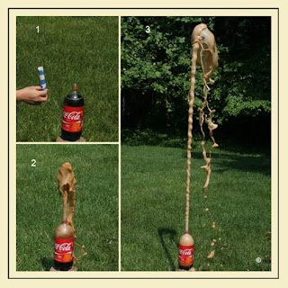 proyecto de ciencias de 2°B: Experimento de la Coca Cola + Mentos ...