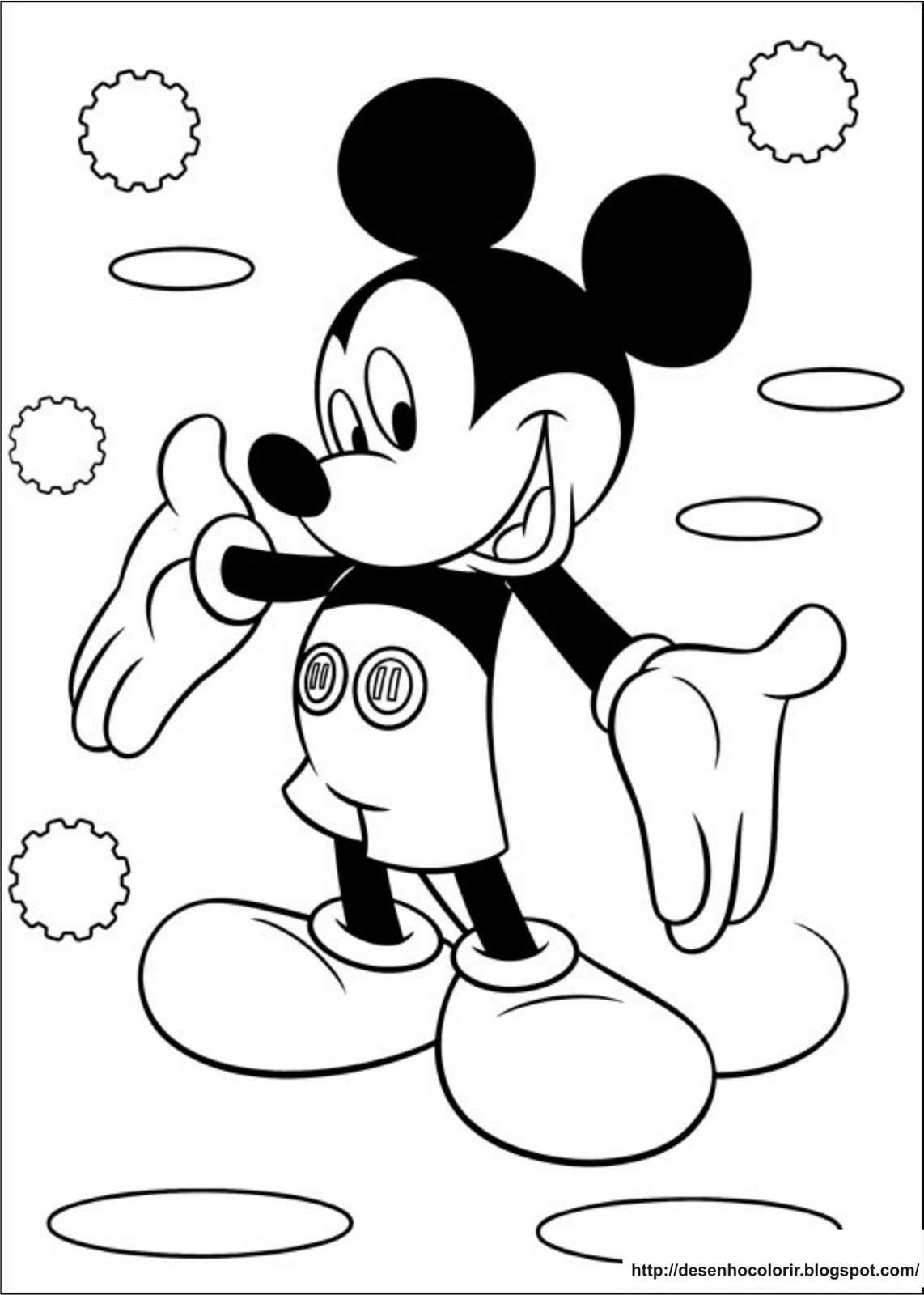 Desenhos para Colorir: Mickey 9 desenhos para colorir