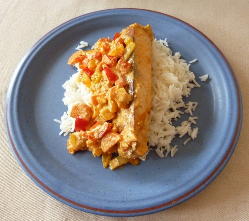 Kokeboka mi: Laks med fløtesaus og ris