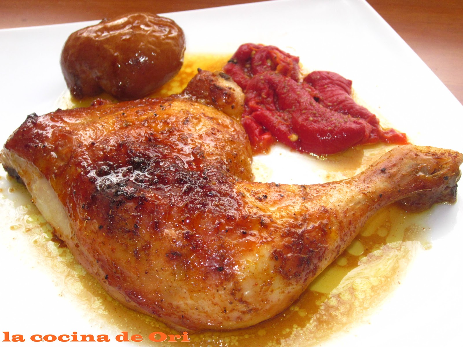 LA COCINA DE ORI: MUSLOS DE POLLO ASADOS A LA MIEL Y SALSA DE SOJA