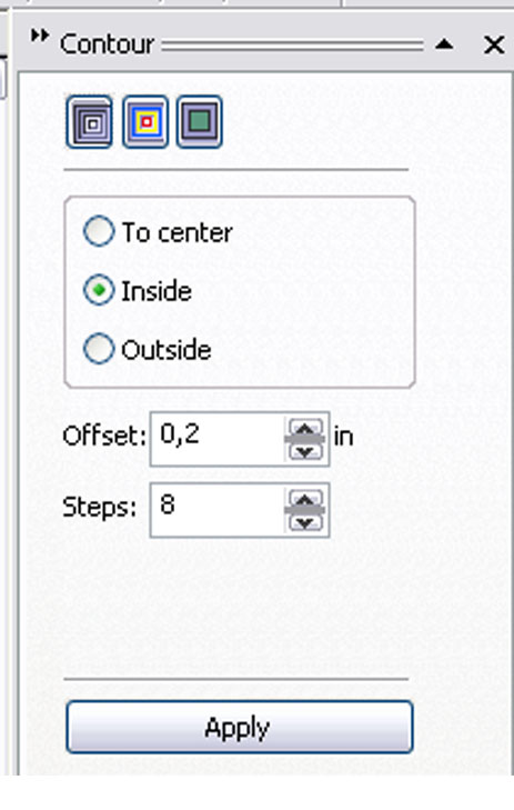gudang Ilmu: Contour Pada Corel Draw