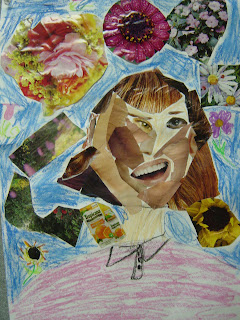 Mr. Cooper-Davis: 3rd Grade- Cubist Self Portrait Collages