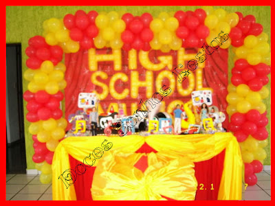 Decoração tema High School Musical
