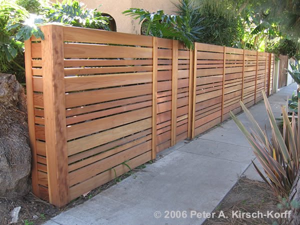 modern twist on a fence... - B. B.