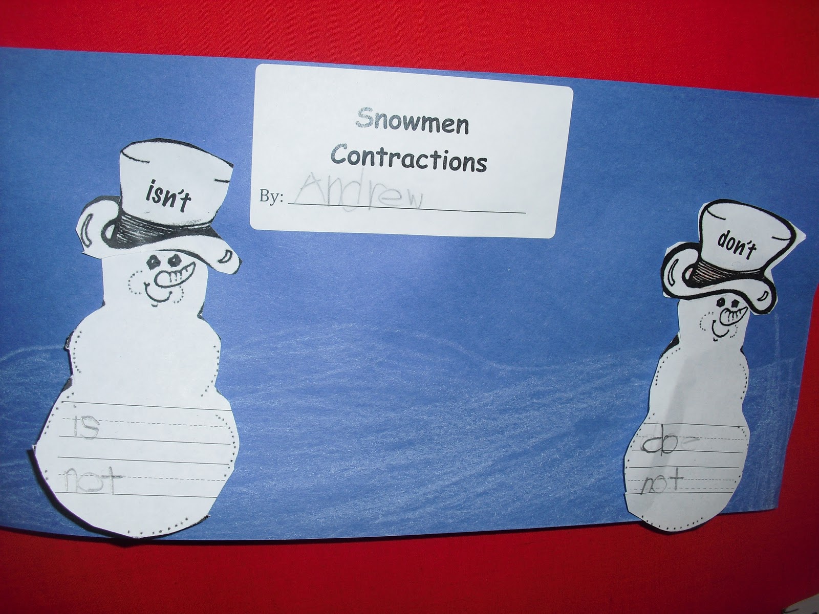 Always First Grade: Penguins and Snowmen