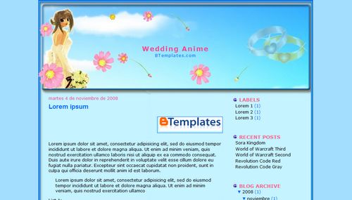 12 template Anime Blogger | Template free free