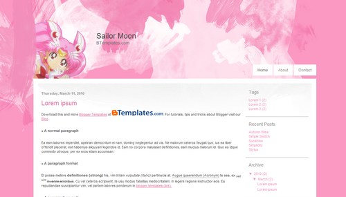 12 template Anime Blogger | Template free free