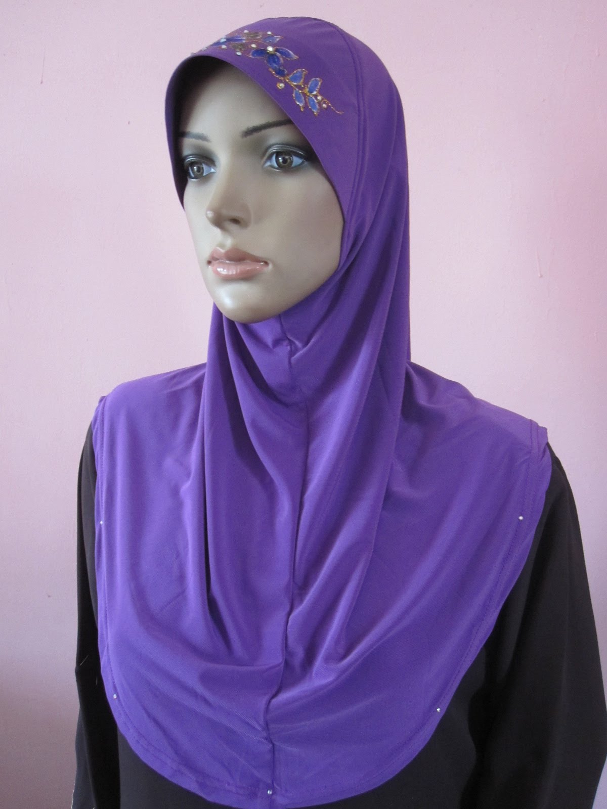 PEMBORONG JUBAH, BAJU SIAP, TUDUNG ONLINE: TUDUNG LYCRA CORAK BATIK ...