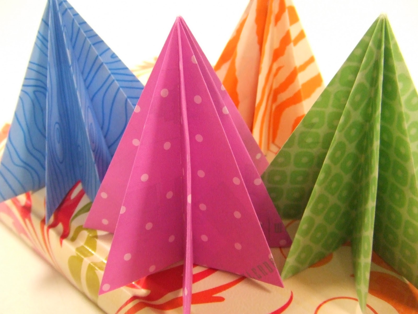 Describe Happy: Origami Pine Tree Tutorial