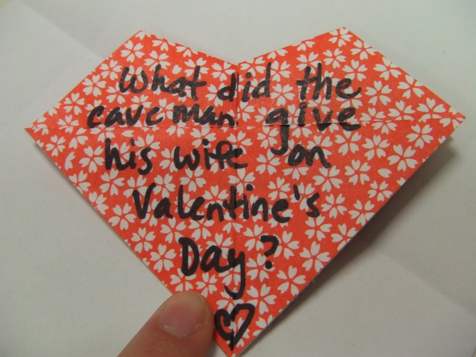 Describe Happy: Be My Valentine - Heart & Joke Origami Tutorial