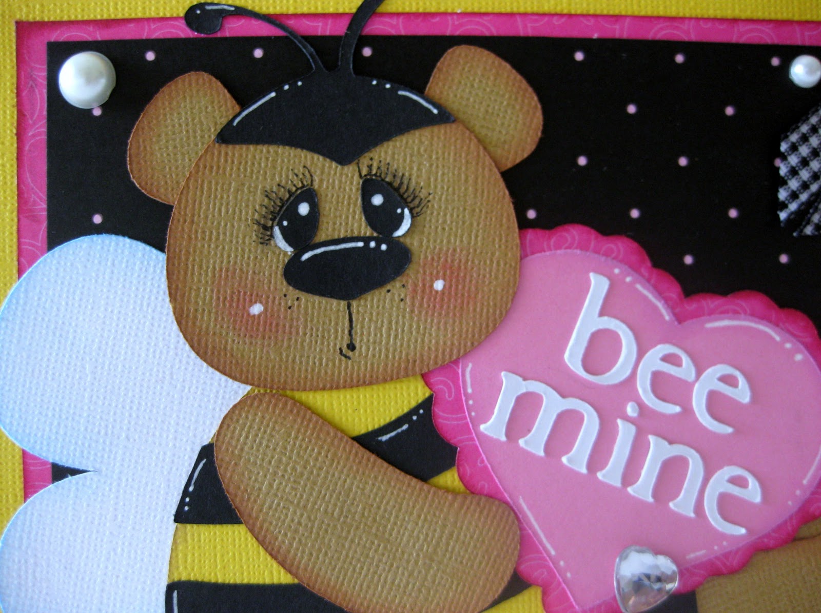 Designs by Crafty1mommy: Bee Mine Valentine's Day Card