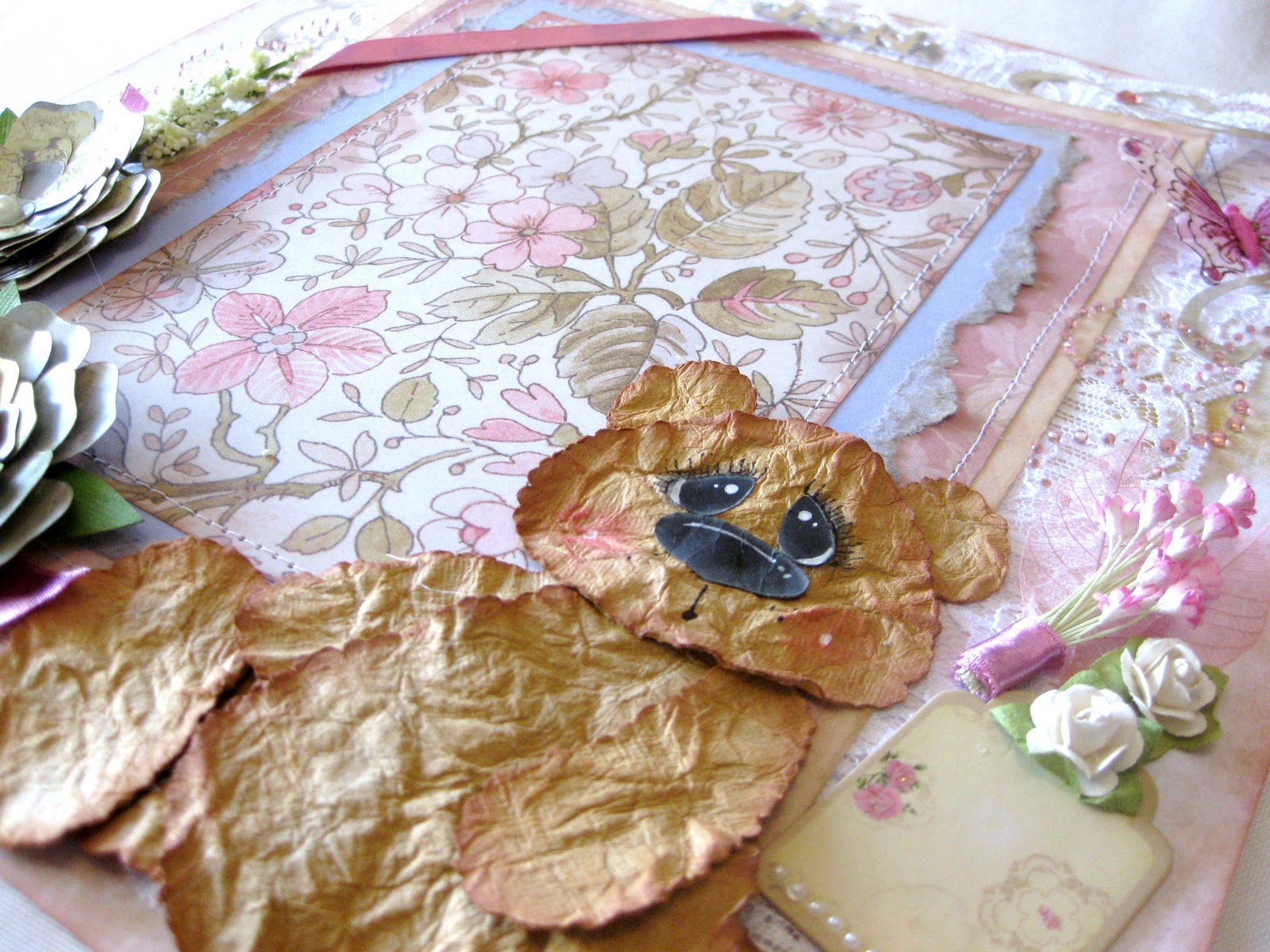 Designs by Crafty1mommy: Shabby Bear Layout.....Cherish