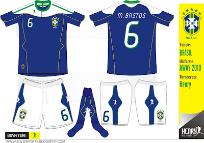 Sold Sports Design: Brasil kits Henry 2010