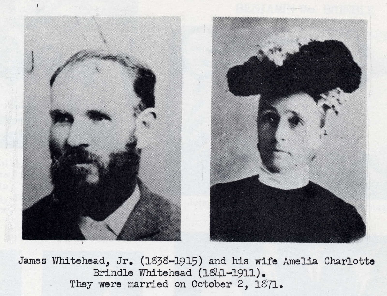 Patterson/Whitehead Family History Blog: James Whitehead Jr. and wife ...