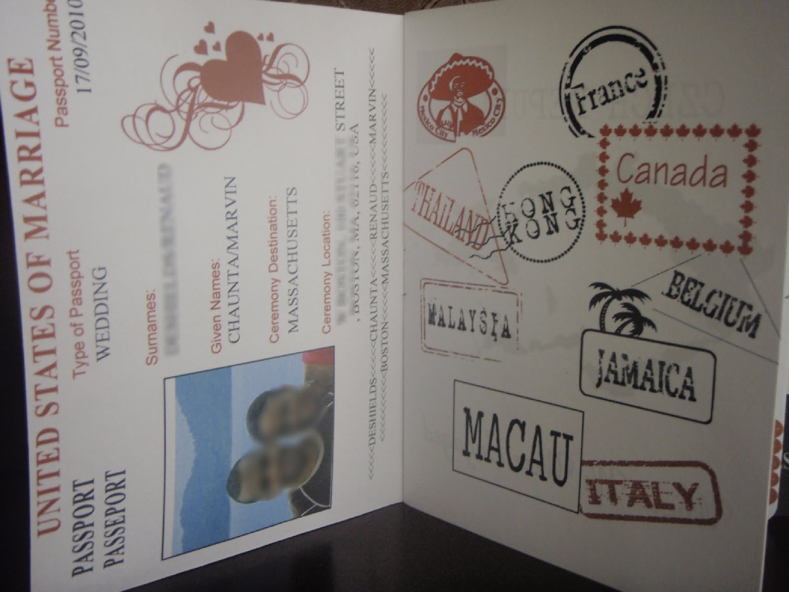 Custom Creations Party Place: World Traveller Themed Passport