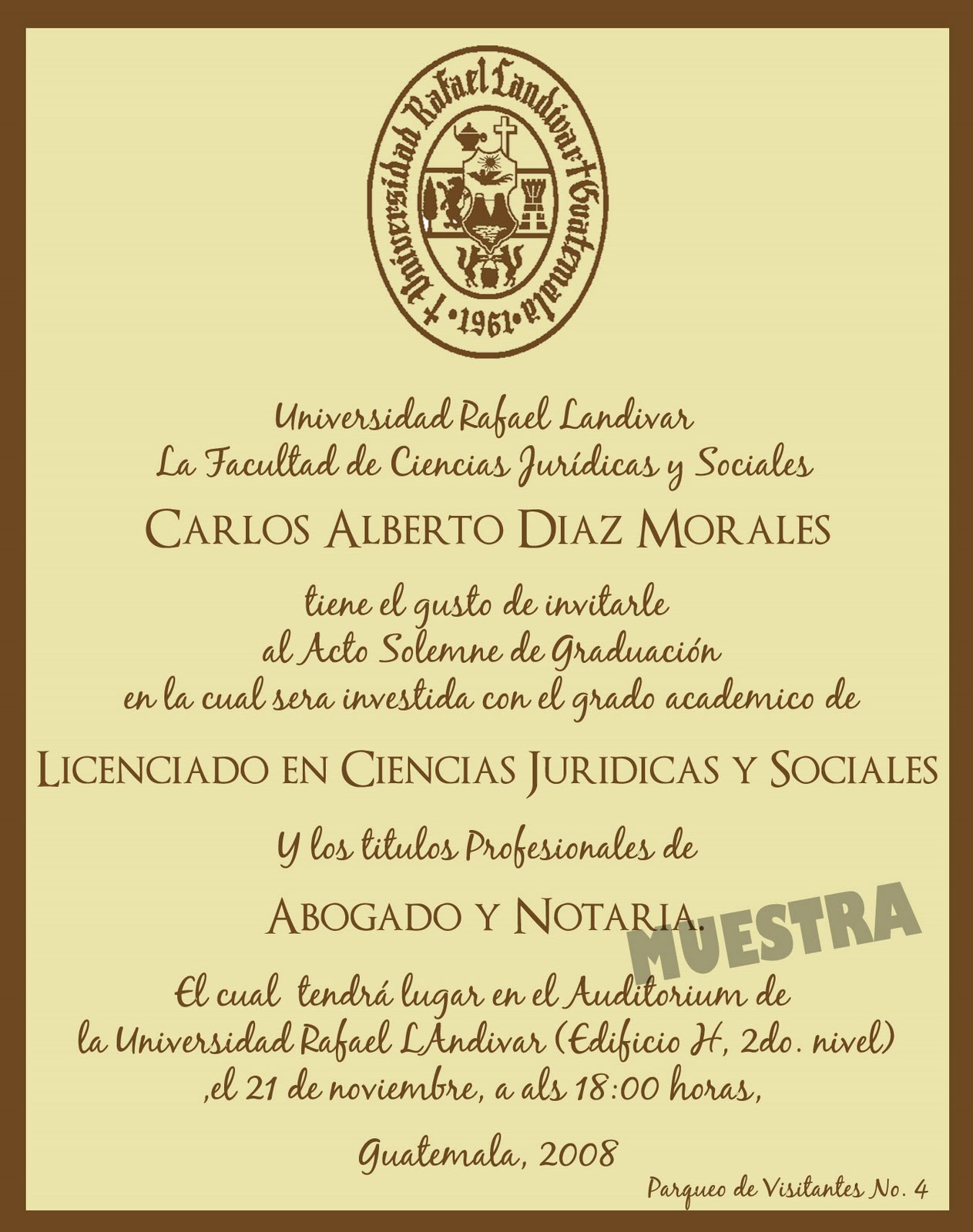 Invitación graduación universidad - Imagui