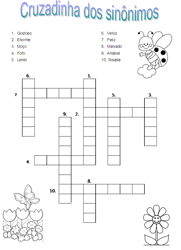 PINDUKINHA: Cruzadinha de sinônimos