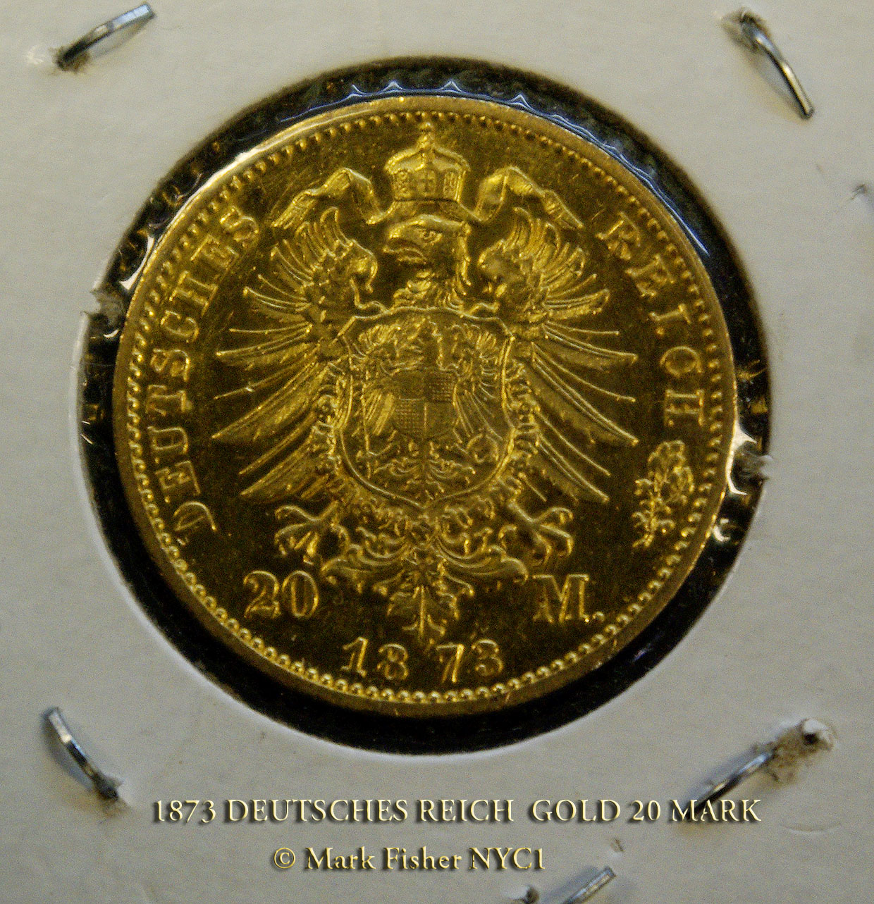 Enlightening Thunder: 1873 DEUTSCHES REICH • GOLD 20 MARK Coin ...