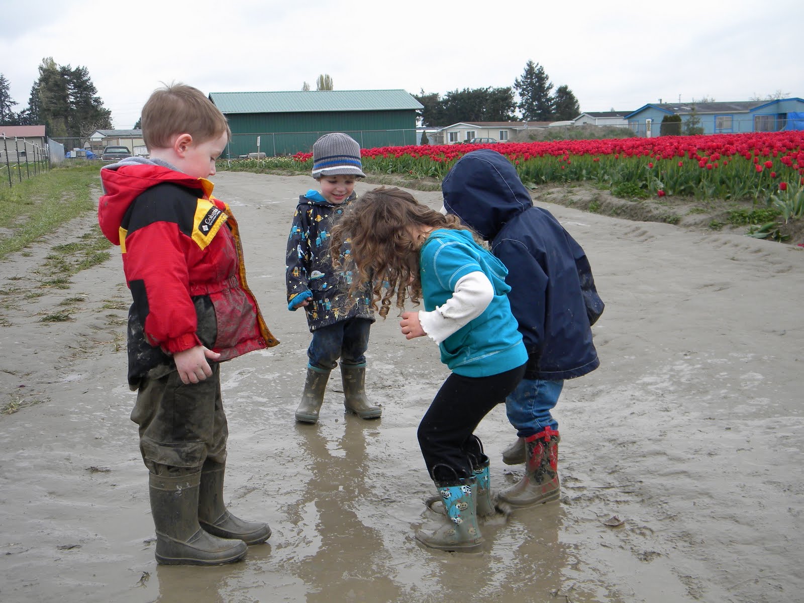 FRANCIEBUGS: Tulip Farm + Mud puddles = FUN!!!