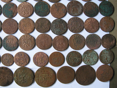 VOC COIN: * 1700's COIN COLONIAL DUIT DUTCH PENNY CENT LOT US VOC