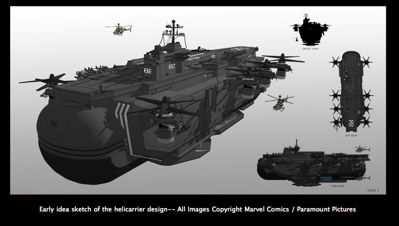 Primeras imágenes del HeliCarrier de S.H.I.E.L.D. - La Cueva del Lobo