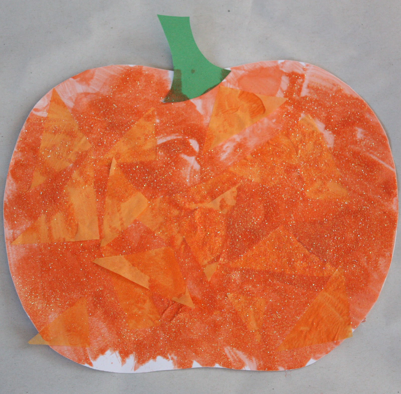 Ankle Biter Art: "Magic Pumpkin" glue project