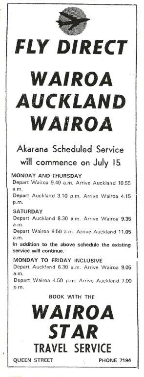 3rd Level New Zealand: Akarana Air's Wairoa Service