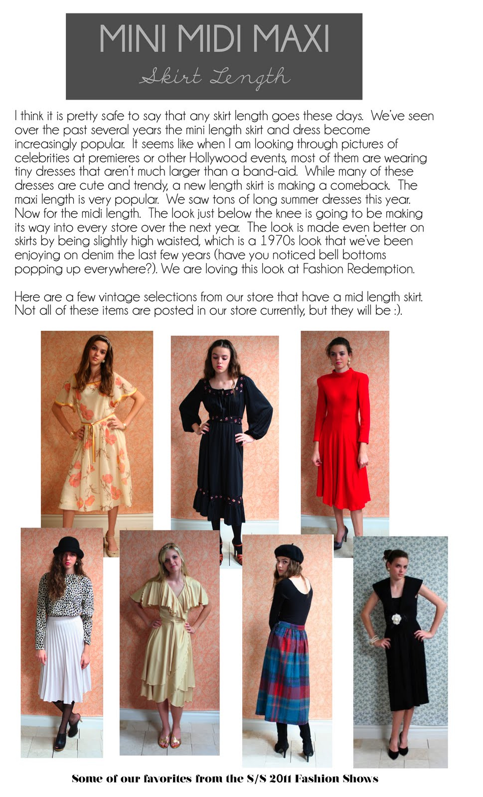 Fashion Redemption: Skirt Lengths - Mini Midi Maxi