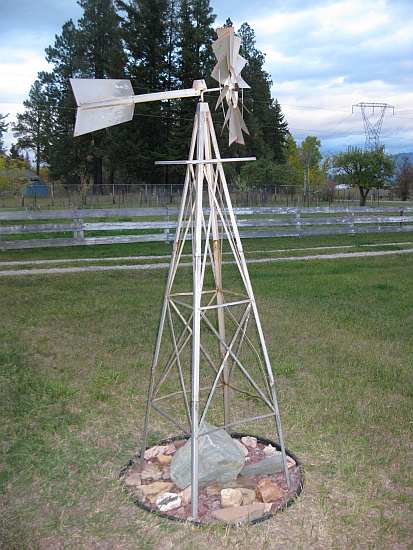 Life among the Tall Pines: Painted windmill