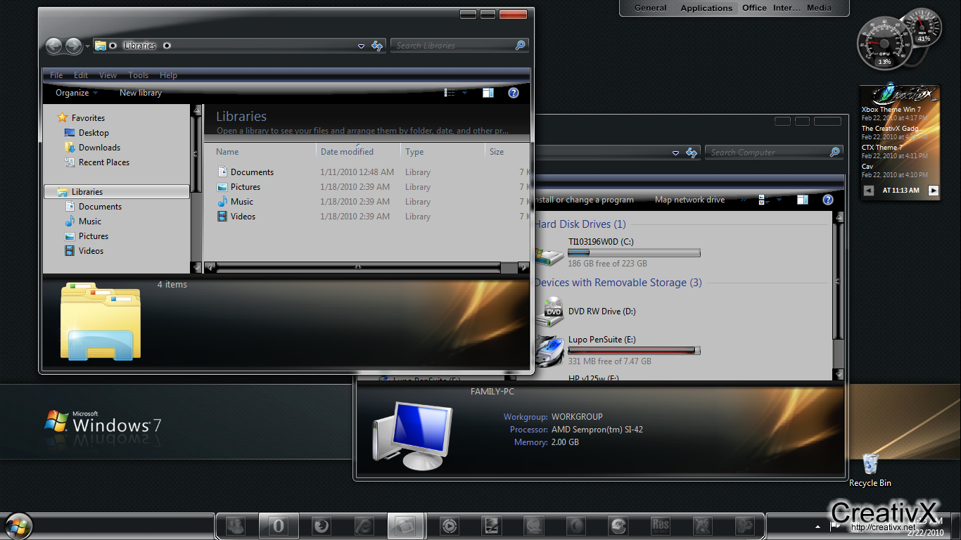 All themes for windows 7: AERO Revolution - theme for windows 7