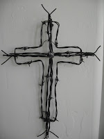 Rustic Crosses: Various Barbed Wire Cross Designs