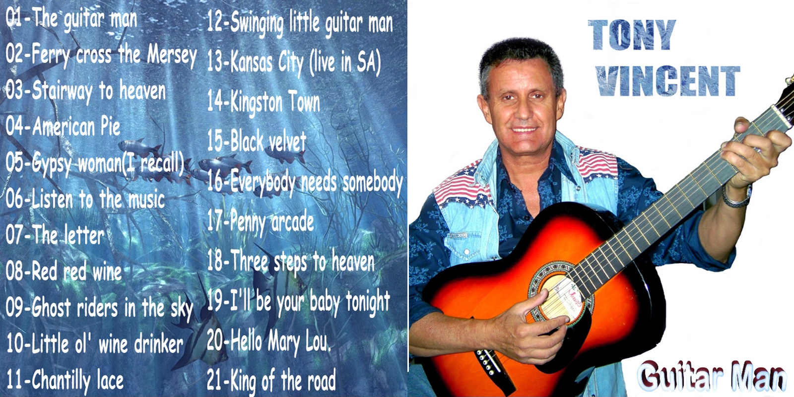 TONY VINCENT: Albums/Songs