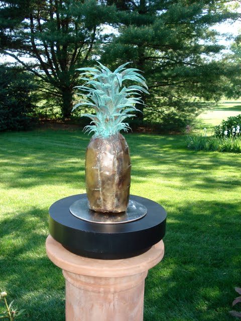 All Things Clear: Permalac on a Copper and Bronze Pineapple