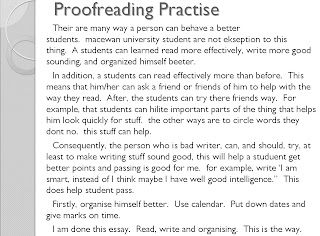 PROW 100: Foundations of Composition: Lecture 10: Spelling and Proofreading