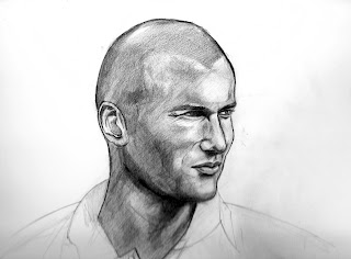 dobby's drawing blog: Zinedine Zidane