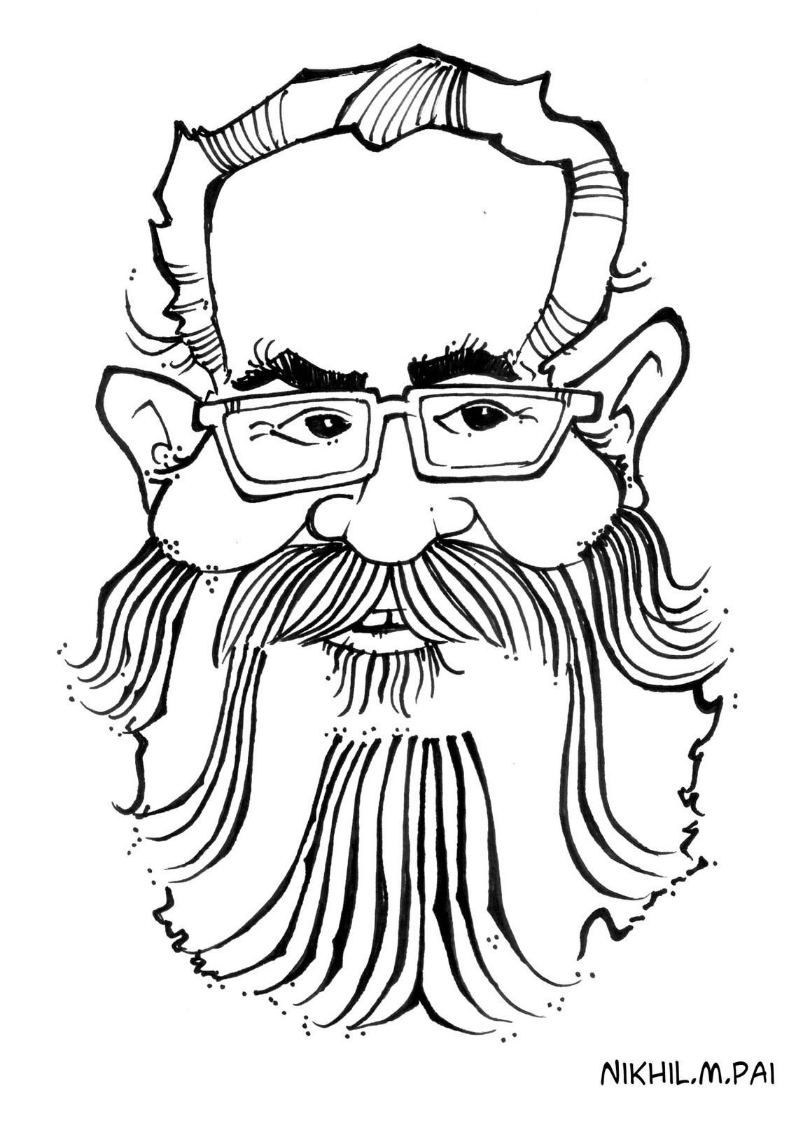 Cartoonist Nikhil Pai: Art Director Sri Rajashekaran.......