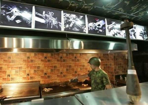 "Buns and Guns" a Restaurant With A military Theme in Beirut,Lebanon ...