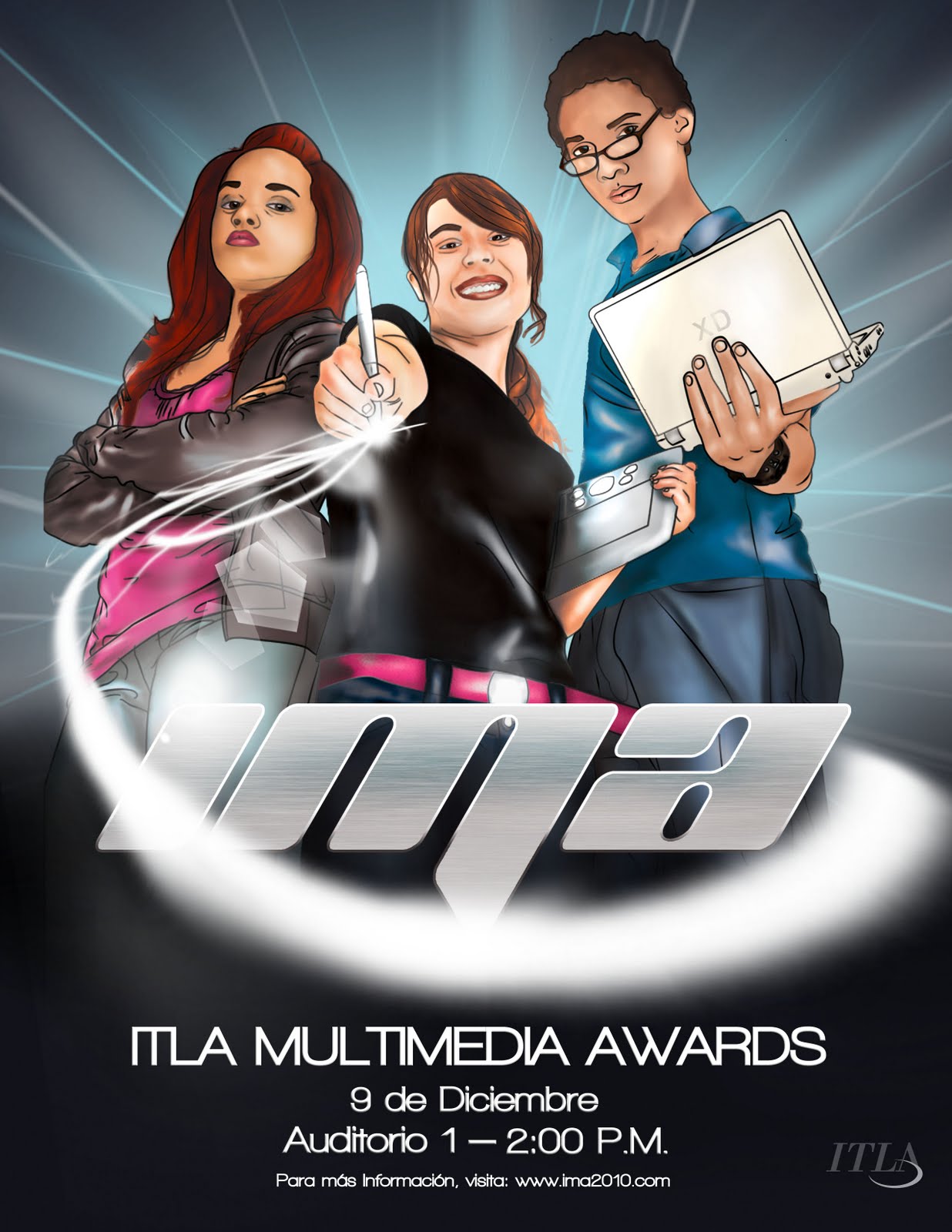 Luz Cabrera: ITLA Multimedia Awards- Afiche