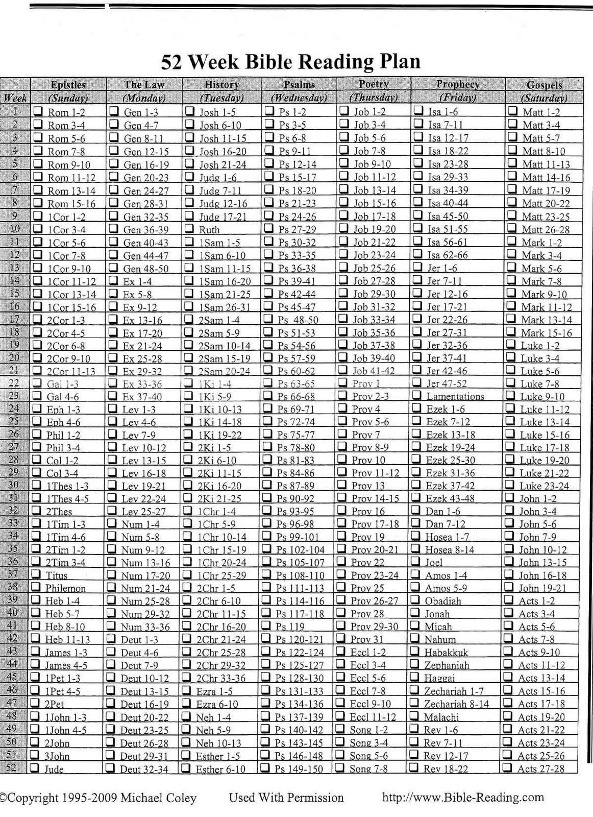 Bible chapter reading plan 2019 printable chart - etpmoto