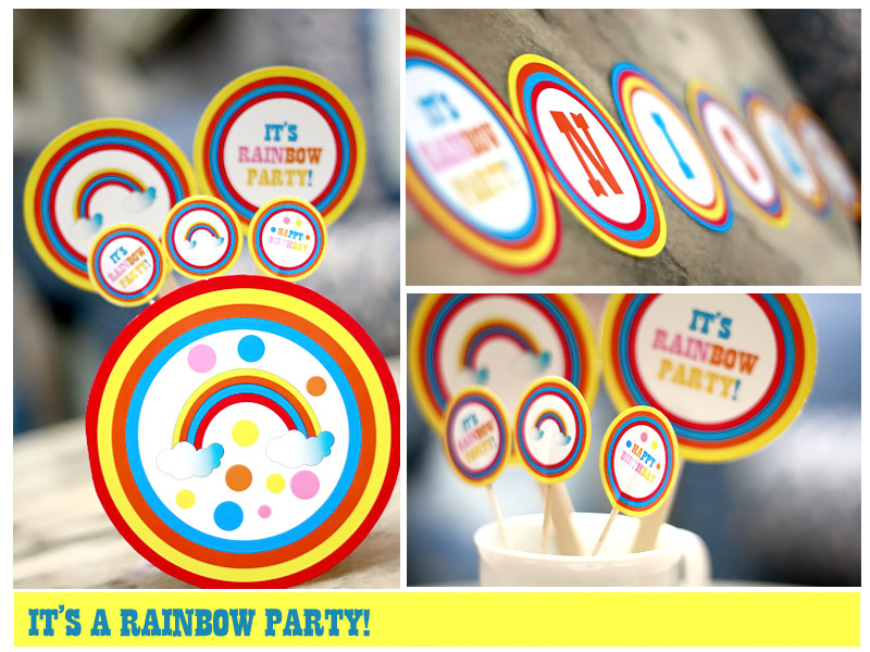 Creative Genius Printables™: Party Theme: Rainbow Party