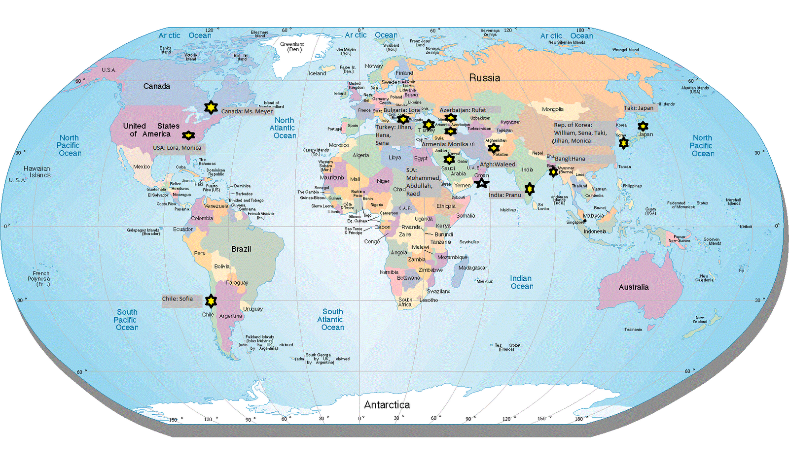 Whole Map Of The World - United States Map