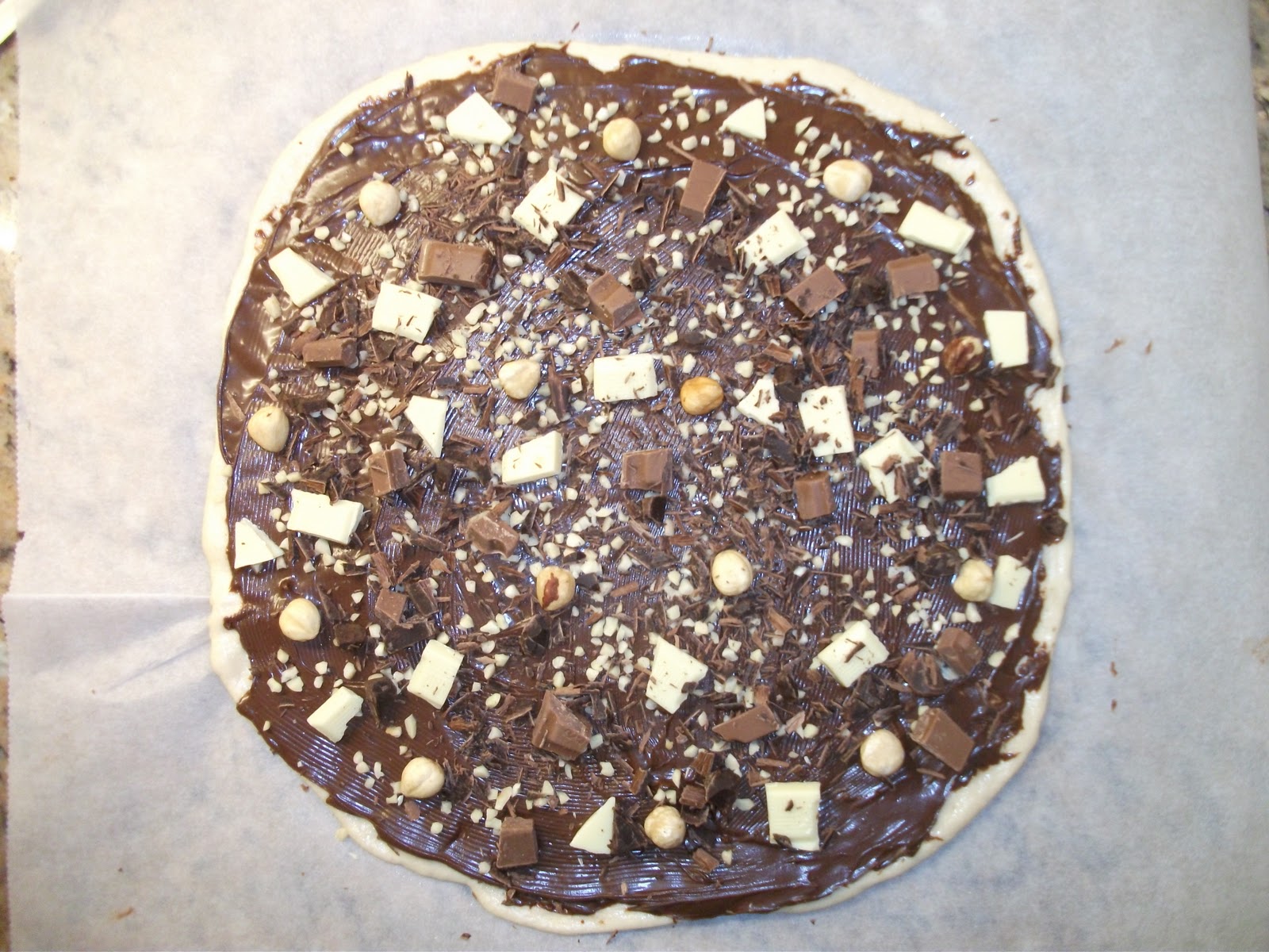 Cosas de Marga: PIZZA DE CHOCOLATE