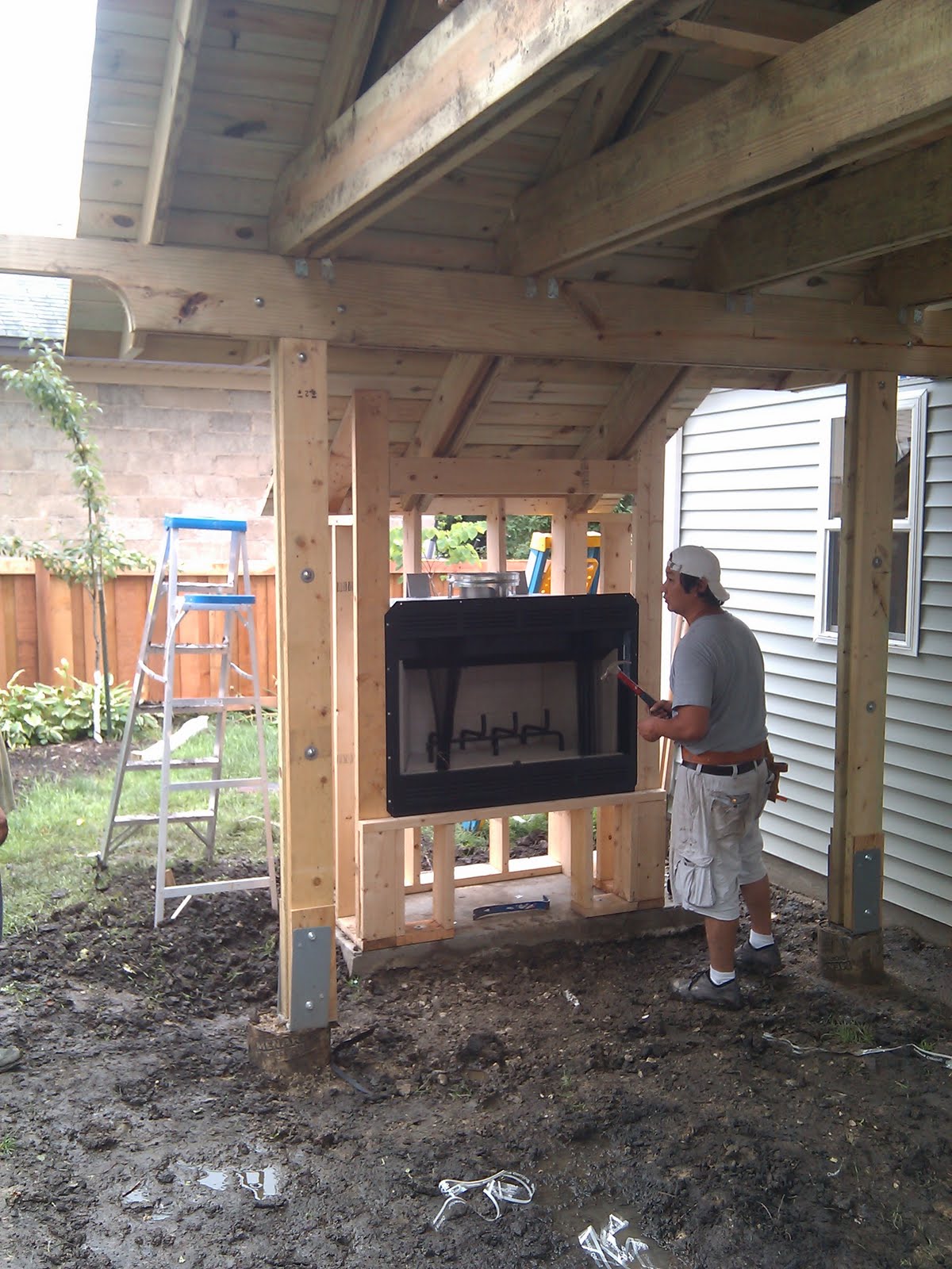 Pavilion Roof Plus....Fireplace